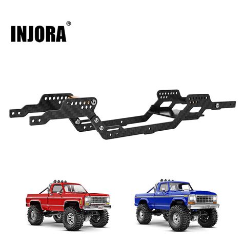 Injora Lcg Carbon Fiber Chassis Kit For 1 18 Trx4m High Trail K10 F150