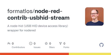 Github Formatlosnode Red Contrib Usbhid Stream A Node Hid Usb Hid