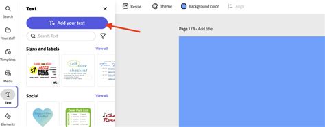 Adding Text To An Adobe Express Video Project Media Commons