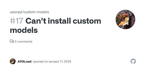 Cant Install Custom Models · Issue 17 · Upscayl Custom Models · Github
