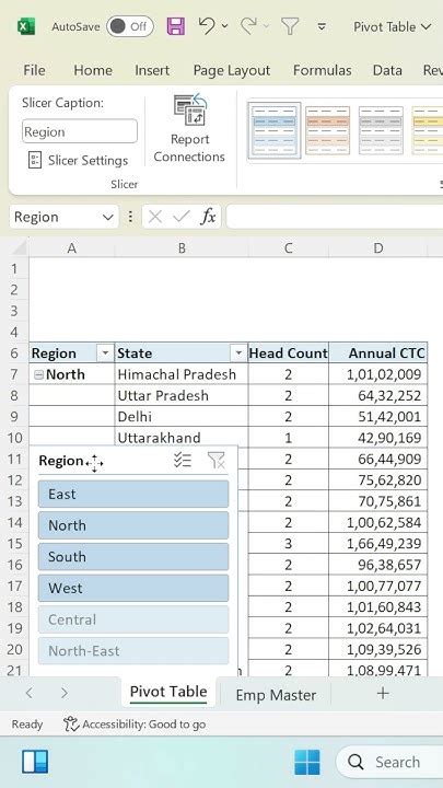 How To Insert Slicer In Pivot Table Excel And Powerbi Shorts