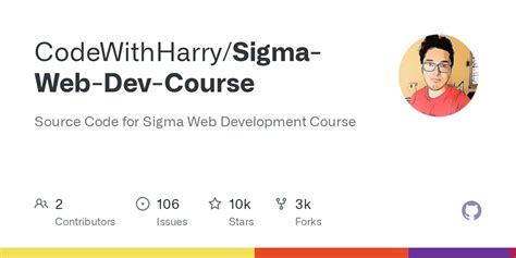 Github Codewithharrysigma Web Dev Course Source Code For Sigma Web