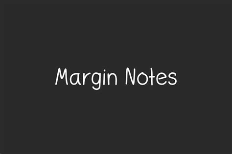 Margin Notes So Fontsy
