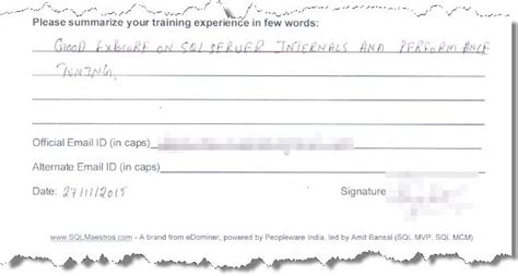 Sql Server Performance Tuning Master Class Hyderabad November 2015 Sql Server Training Sql