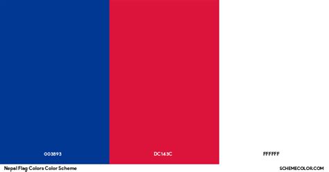 Nepal Flag Colors Flags