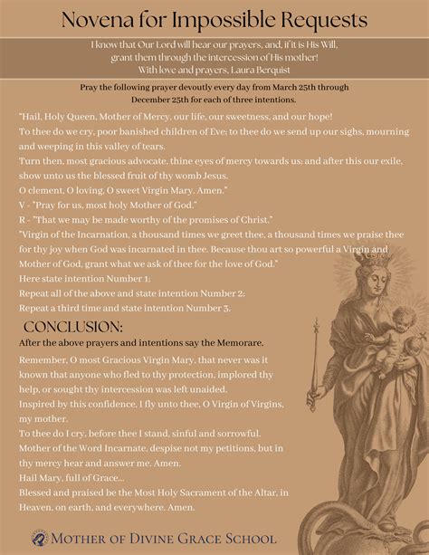 Novena For Impossible Requests Begins Tomorrow