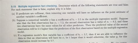 solved 9 19 multiple regression fact checking determine