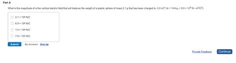 Solved Part A What Is The Magnitude Of A The Vertical