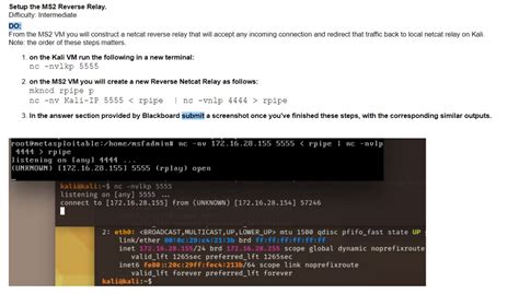 Solved Texts Set Up The Ms2 Reverse Relay Difficulty Intermediate Do From The Ms2 Vm You