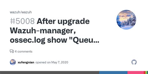 after upgrade wazuh manager，ossec log show queue var ossec queue
