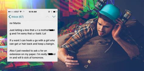College Student S Drunk Email To His Professor Gets A Priceless Response YourTango