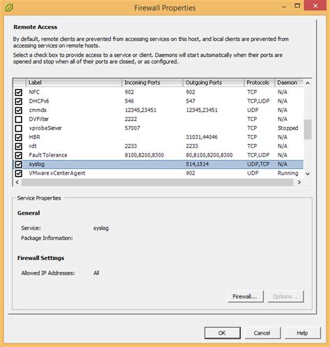 installing the home lab configuring esxi syslog settings everything