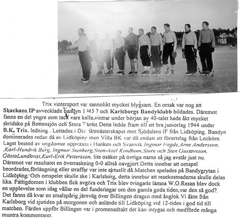 Bk Trix Karlsborgs Idrottshistoriska Sällskap