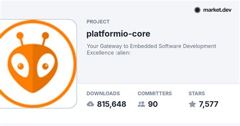 platformio core ecosystem directory market dev