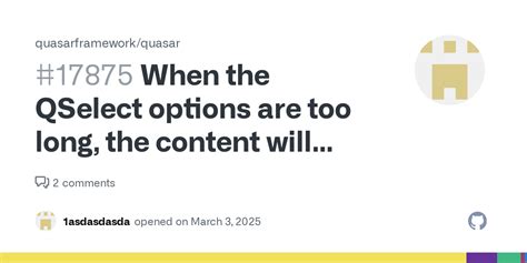 when the qselect options are too long the content will overflow during