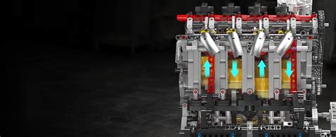 Amazon Com Mould King 10130 V8 Engine Model Kit That Works 2718 Pcs To Build Your Own Surper