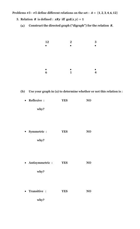 solved problems 3 ﻿ 5 ﻿define different relations on the