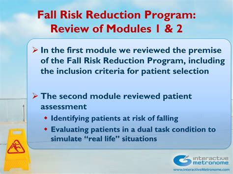 Ppt Fall Risk Reduction Program Designing An Exercise Program Module 3 Powerpoint