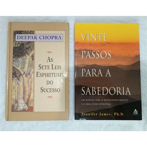 Combo Livros As Sete Leis Espirituais Do Sucesso E Vinte Passos Para A