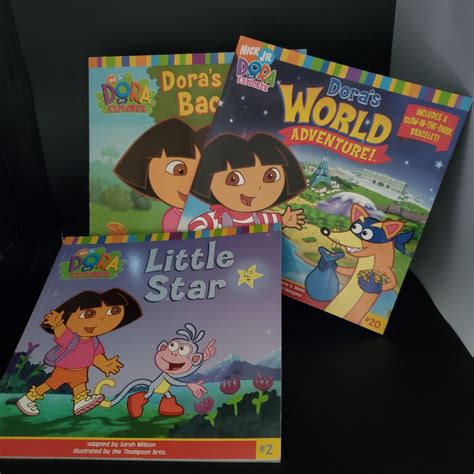 Little Star Dora The Explorer By Nickelodeon Paperback Book Lot Of 3