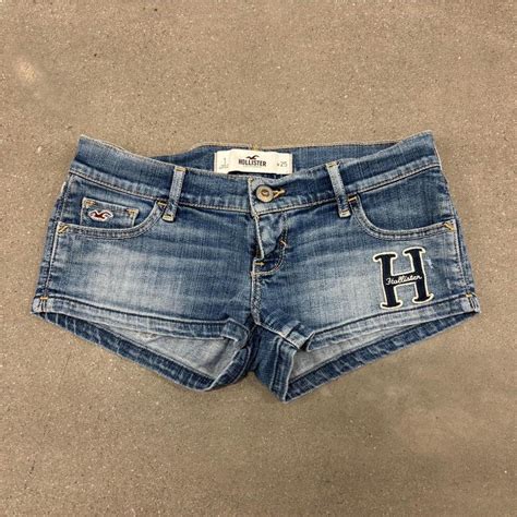 Hollister Y2k Micro Mini Denim Shorts Elena Gilbert Depop