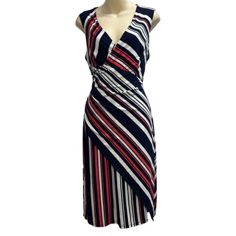 Leona Edmiston Size 12 Striped Dress S Used Very Good Salvos Stores