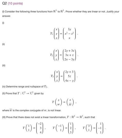 Solved Q2 (10 points) (1) Consider the following three | Chegg.com
