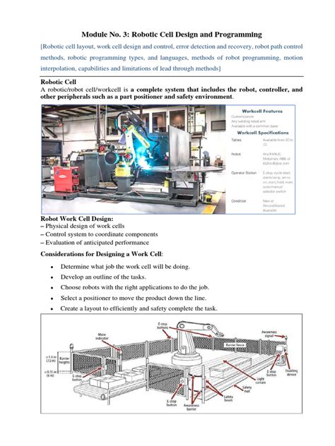 module 3 robotic cell design and programming robotics and