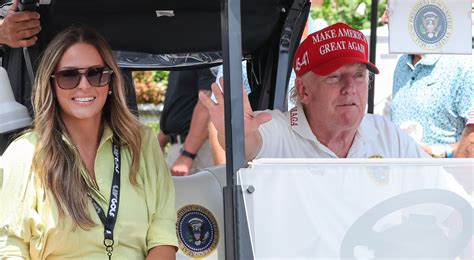 Donald Trumps Assistant Margo Martin Causes A Major Stir On The Golf Course By Showing Off