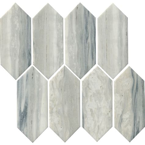 Oceanside Picket Glass Mosaic Wall Tile The Tile Shop