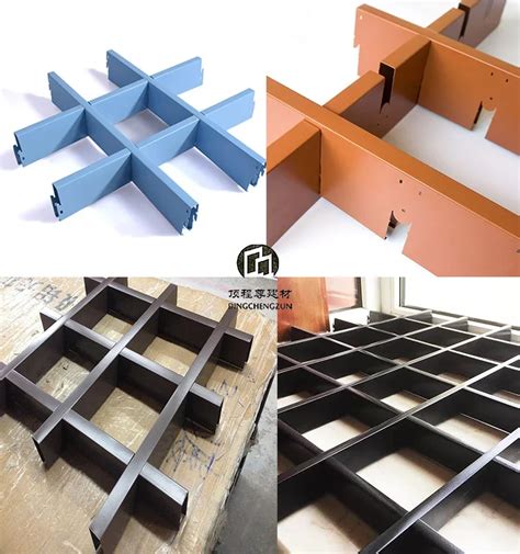 Modern Trellis Aluminum Ceiling Grid Ceiling Hotel Interiors Fireproof