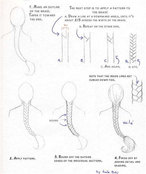 Braid Tutorial By Rah Bop On DeviantART How To Draw Braids Drawing Tutorial Eye Drawing