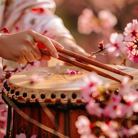 Free Traditional Drumming Ritual Image Drum Blossoms Tradition
