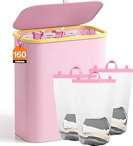 Amazon.com: Hampers for Laundry Basket with Lid, 160L Extra Large 3 ...