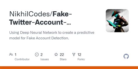 Fake Twitter Account Detection Keras Readme Md At Master · Nikhilcodes Fake Twitter Account
