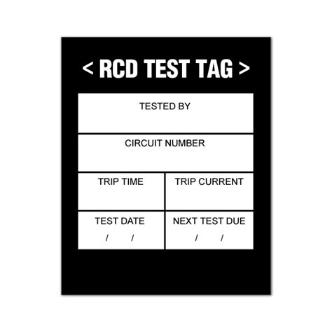 RCD LABEL MMS Safety Australia