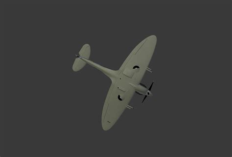 3d Spitfire Mkv Wwii Fighter Turbosquid 2346725