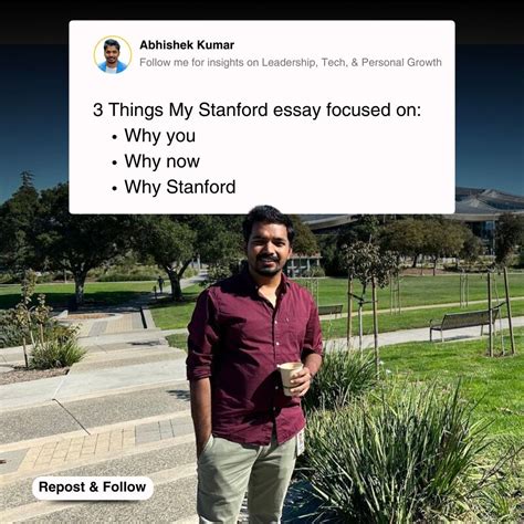 How I Wrote The Essay That Got Me Into Stanford Lead At First I Thought I Had It All Figured