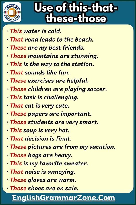 Word Choice Difference Between These Those English