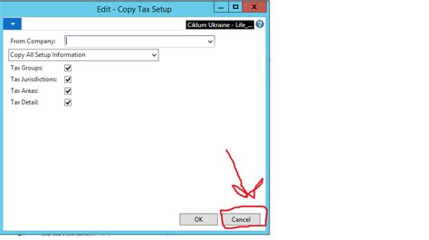 Cancel Button On The StandardDialog Page Mibuso