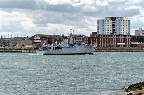 Royal Navy Minesweeper Hms Cattistock M31 Editorial Stock Image Image Of British Defense