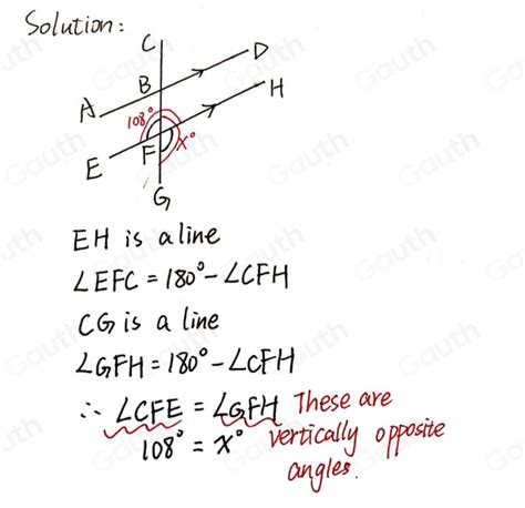 Solved Angle Efb Is 108° A Find The Size Of Angle X B Which One Of