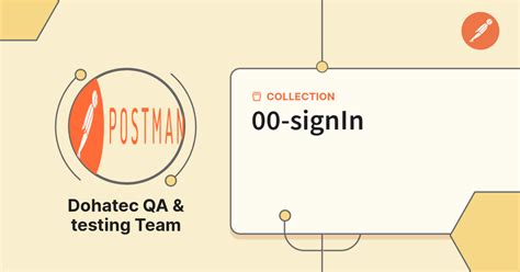00 signin test workspace postman api network