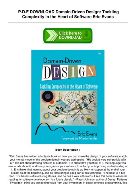 Ppt Download [pdf] Domain Driven Design Tackling Complexity In The