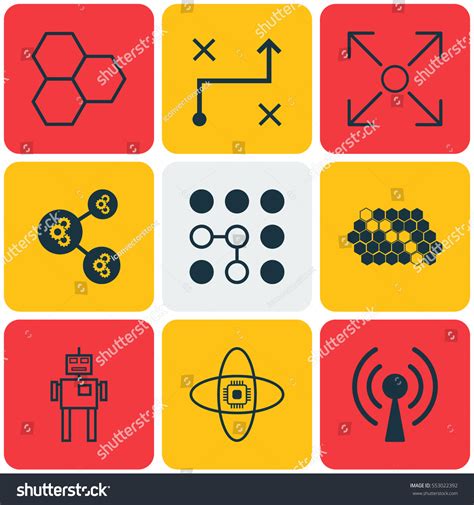 Set Machine Learning Icons Includes Stock Vector Shutterstock