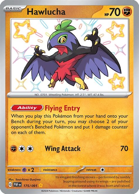 Hawlucha Paldean Fates 175091 Zycards
