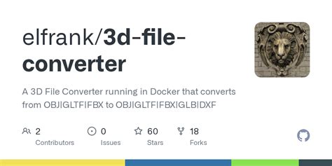 Github Elfrank3d File Converter A 3d File Converter Running In