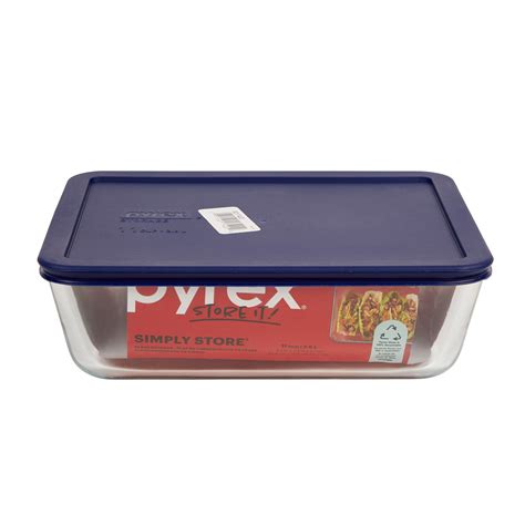Pyrex Simply Storage Blue Lid Rec 11c Global Kitchen Brands