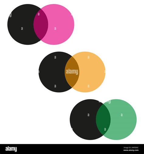 Infographic With Colored Intersecting Circles Design Element Vector