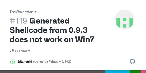 Generated Shellcode From 093 Does Not Work On Win7 · Issue 119